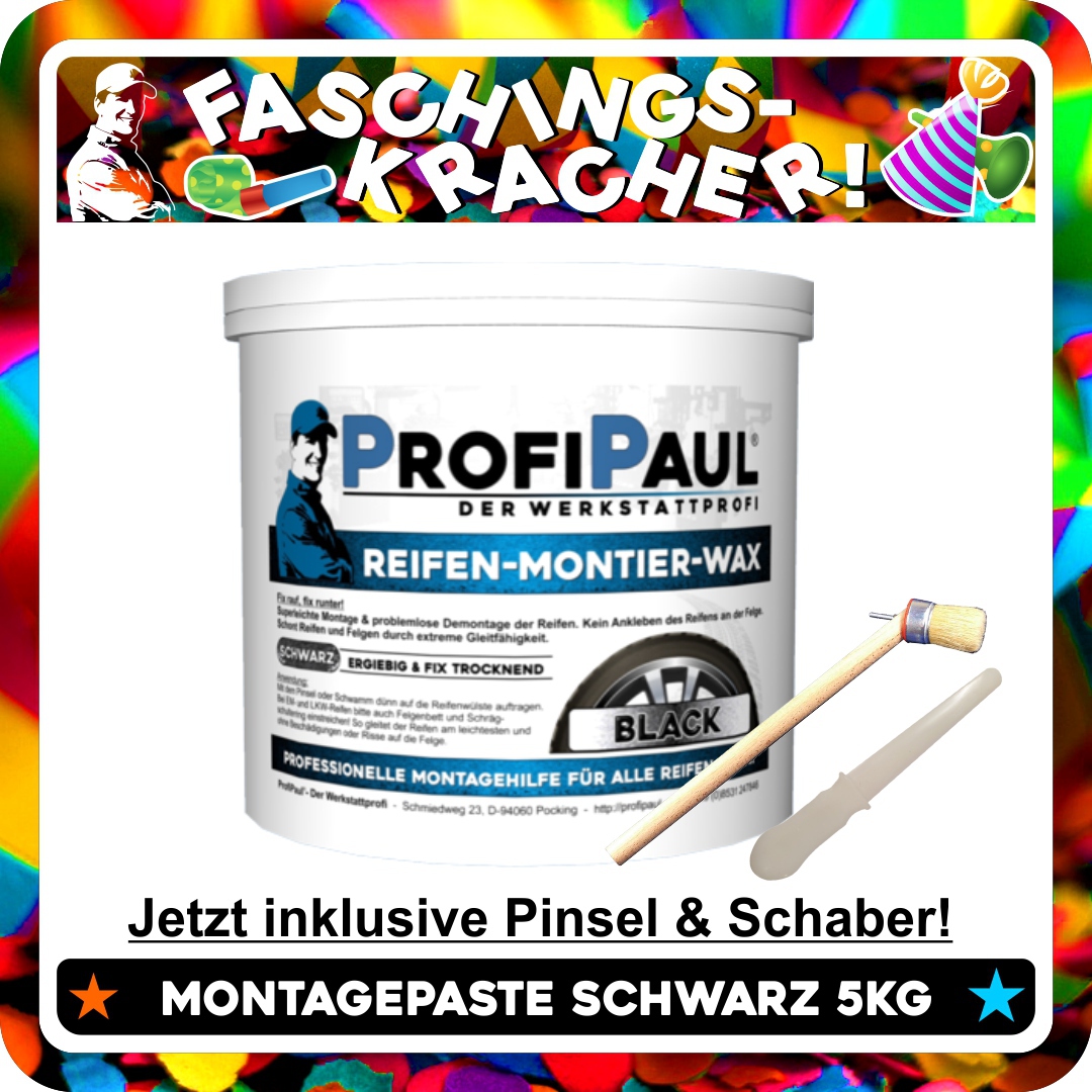 ProfiPaul® - Der Werkstattprofi - Tire mounting paste black 5 kg