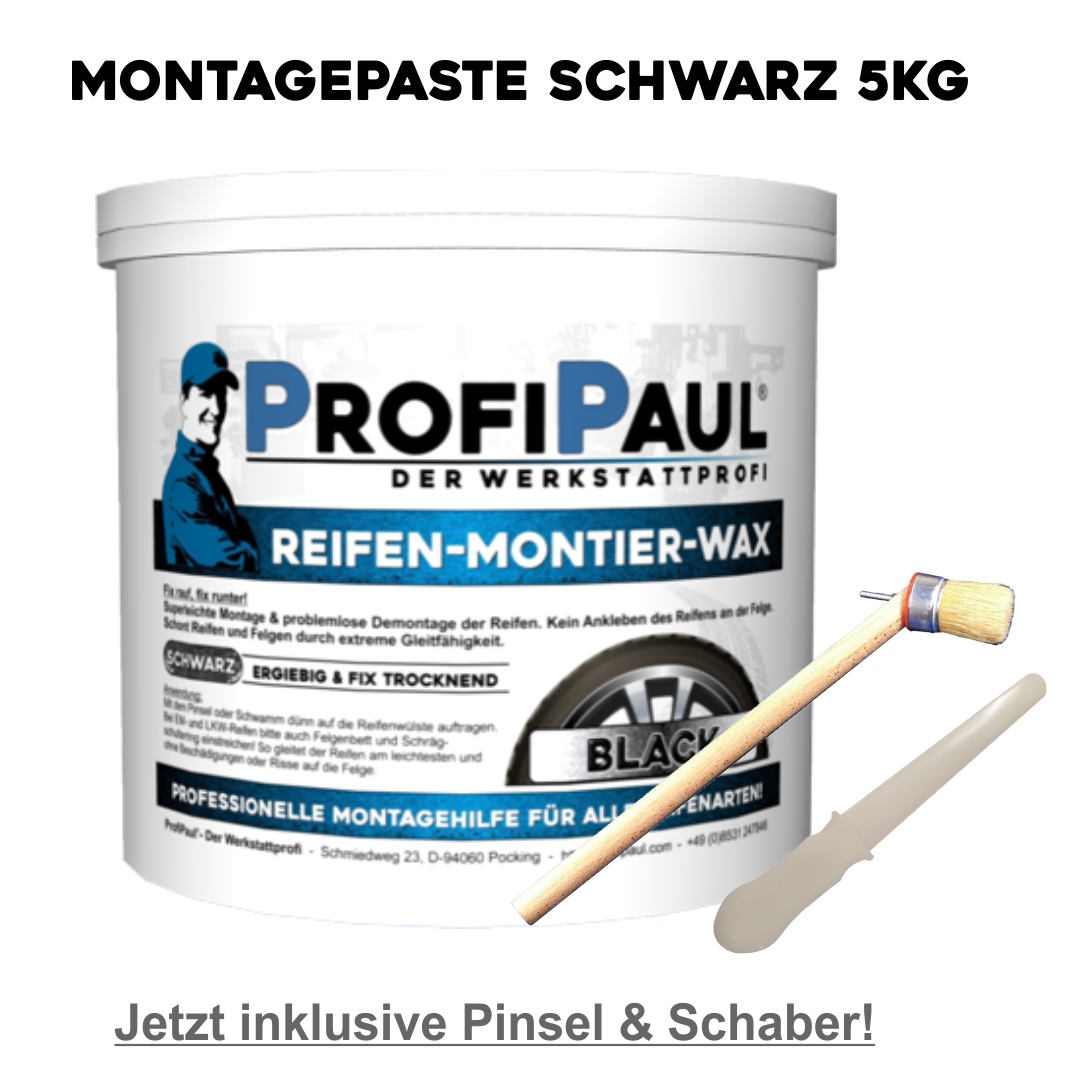 ProfiPaul® - Der Werkstattprofi - Tire mounting paste black 5 kg